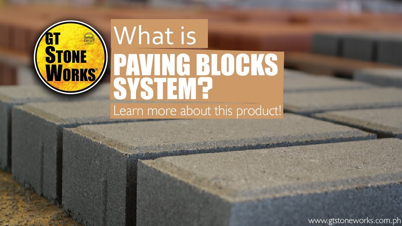 GT Stone Works - Paving Blocks System - YouTube