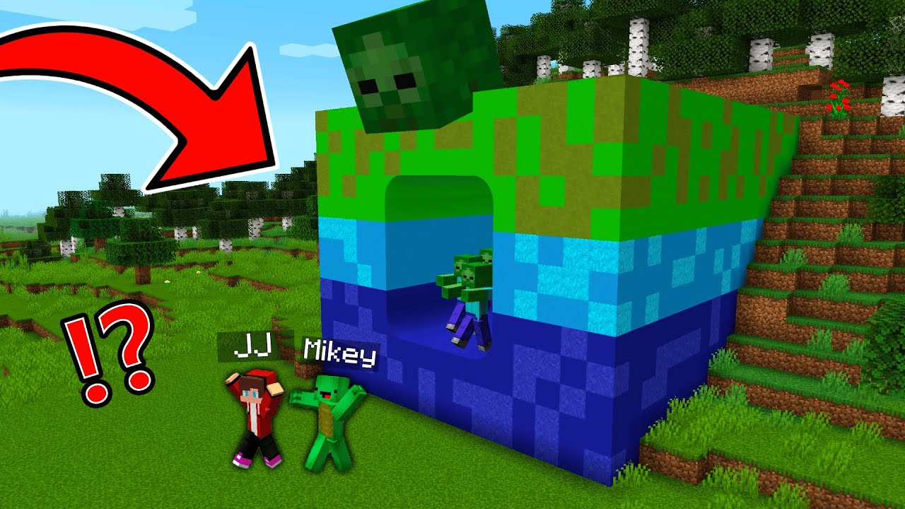 Mikey and JJ Found a ZOMBIE TUNNEL in Minecraft?! (Maizen) - YouTube