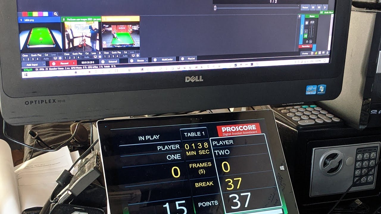 ProScore Snooker Scoreboard and VMIX streaming software integration ...