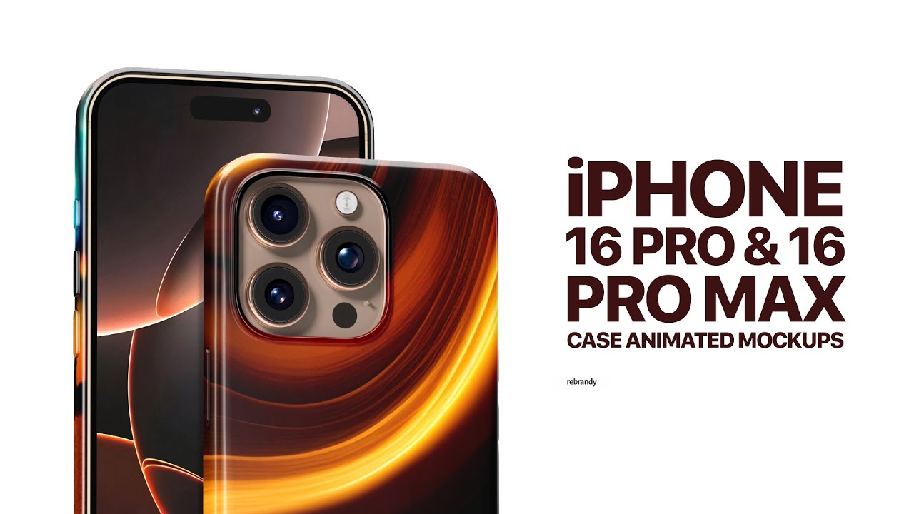 iPhone 16 Pro & 16 Pro Max Case Animated Mockups Presentation - YouTube