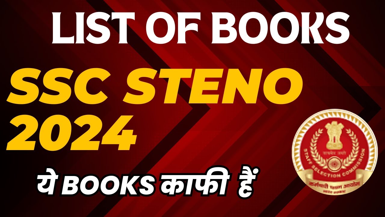 Important Books for SSC Steno 2024 | Best Study Material for SSC Exam ...