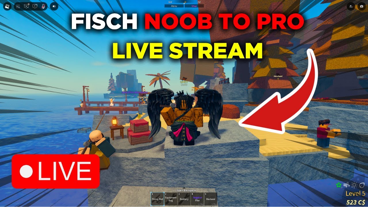 Roblox Live!!🔴 Fisch Noob To Pro With Viewers!! - YouTube