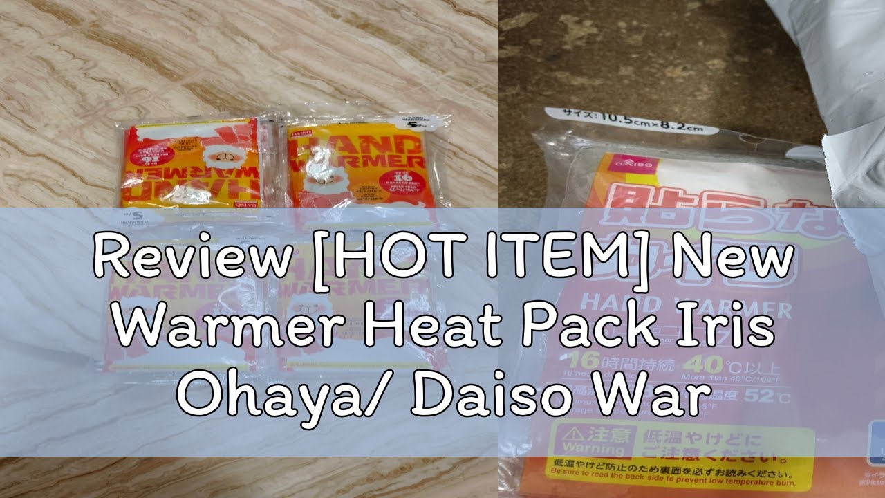 Review [HOT ITEM] New Warmer Heat Pack Iris Ohaya/ Daiso Warmer Keep ...