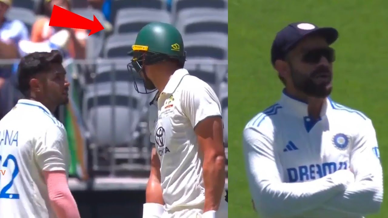 Harshit Rana Angry Bouncer To Mitchell Starc | Harshit Rana & Starc ...