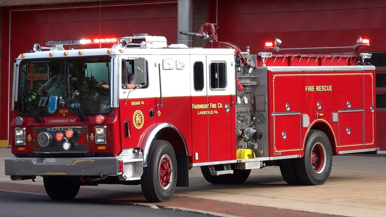 Fairmount Fire Company Squad 14 Responding 8/23/23 - YouTube