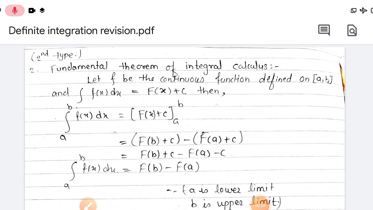 Definite integration revision lecture 3 - YouTube