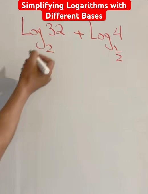 Simplifying Logarithms with Different Bases #math #shorts # ...