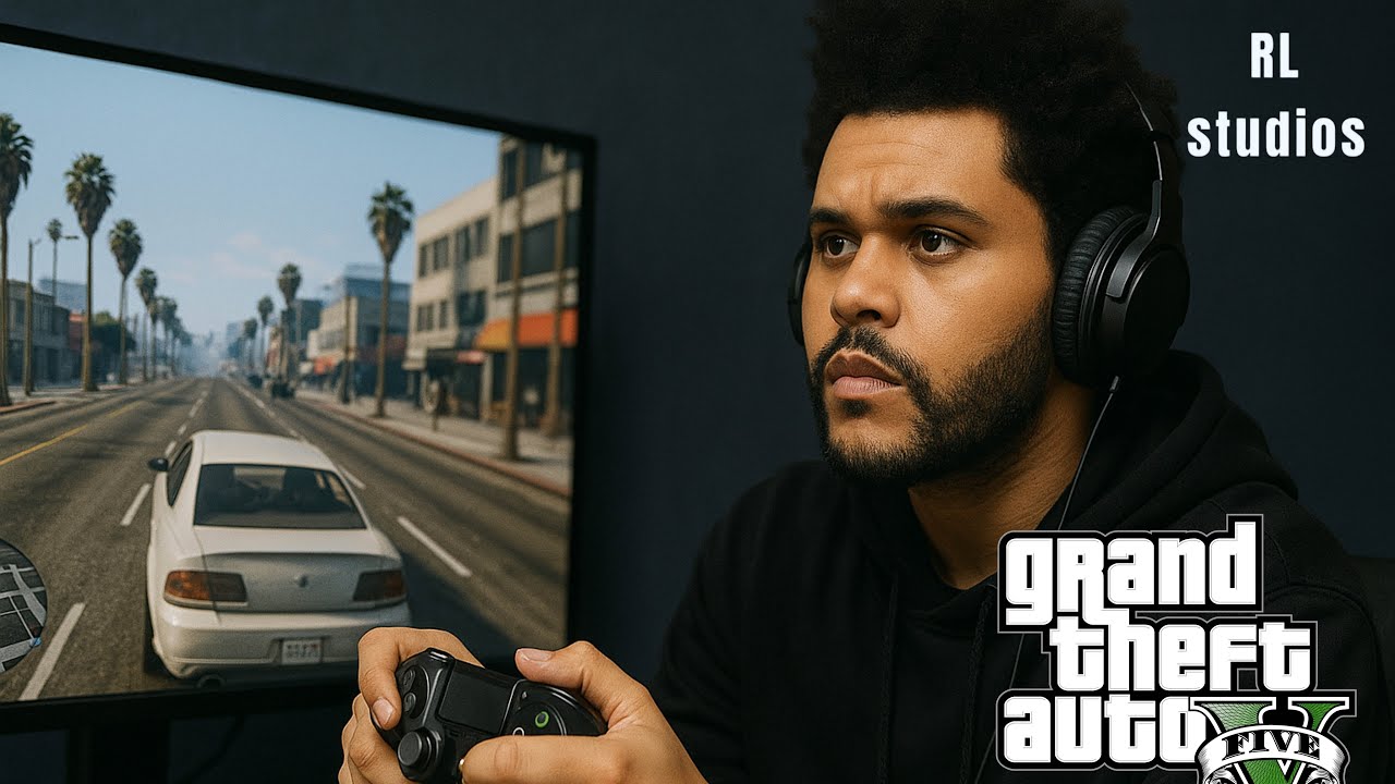 The weeknd playing GTA - YouTube