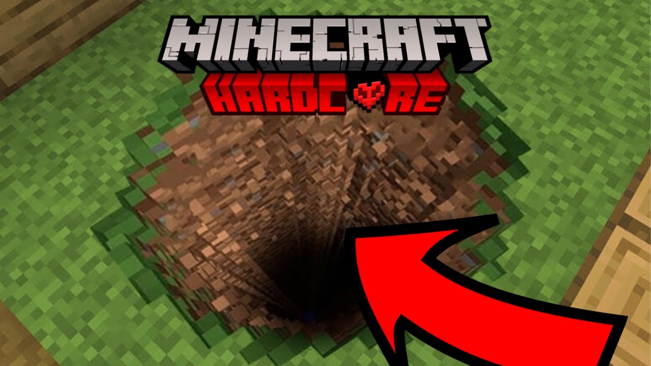 Digging A MASSIVE Hole In Mincraft Hardcore - YouTube