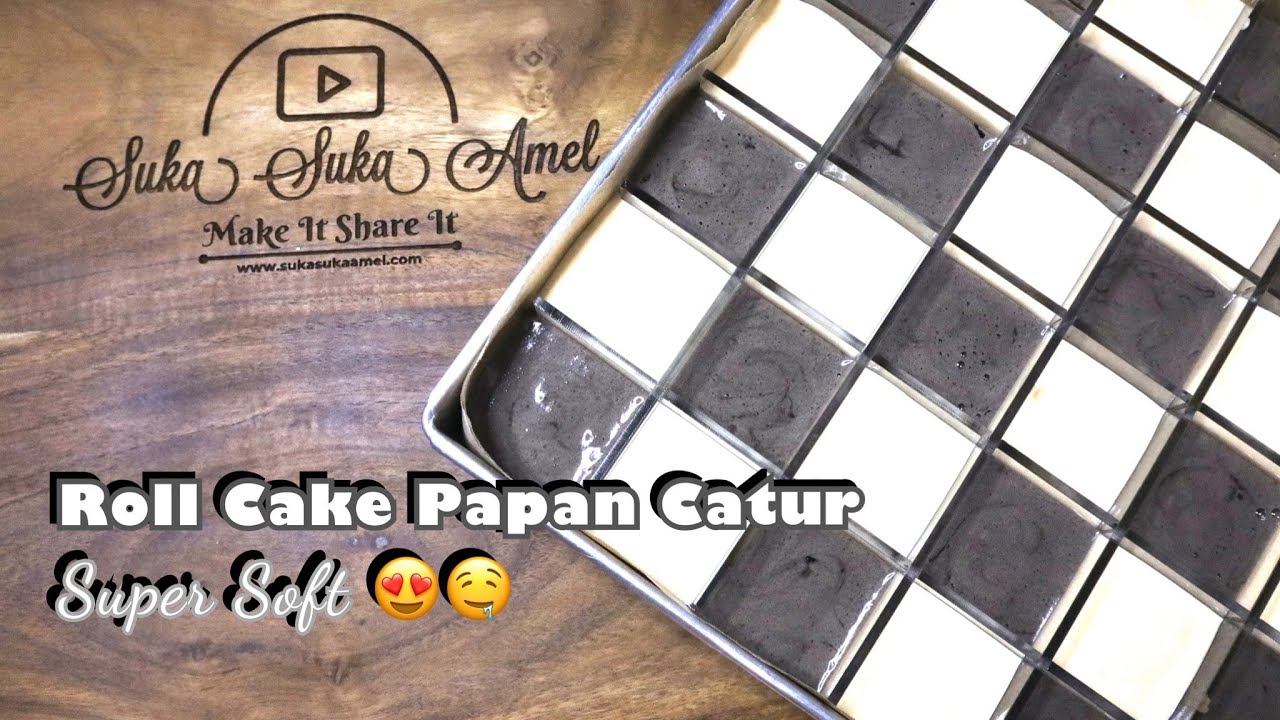 Roll Cake Papan Catur - Super Soft | Suka Suka Amel - YouTube