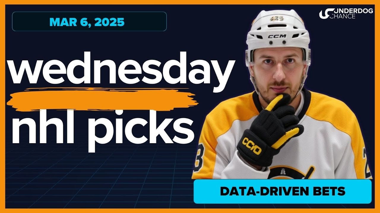 NHL Picks & Predictions Today - 3/6/2025 | Data-Driven Betting Models ...