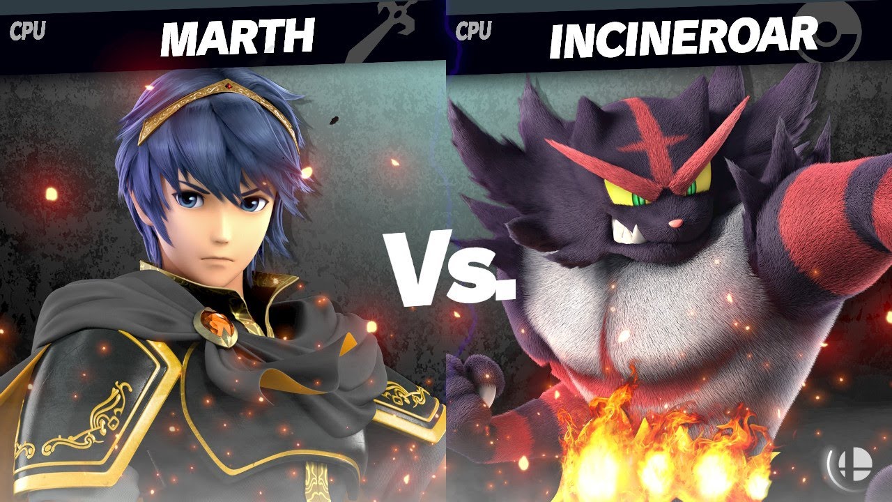 1-on-1: Marth vs. Incineroar - YouTube