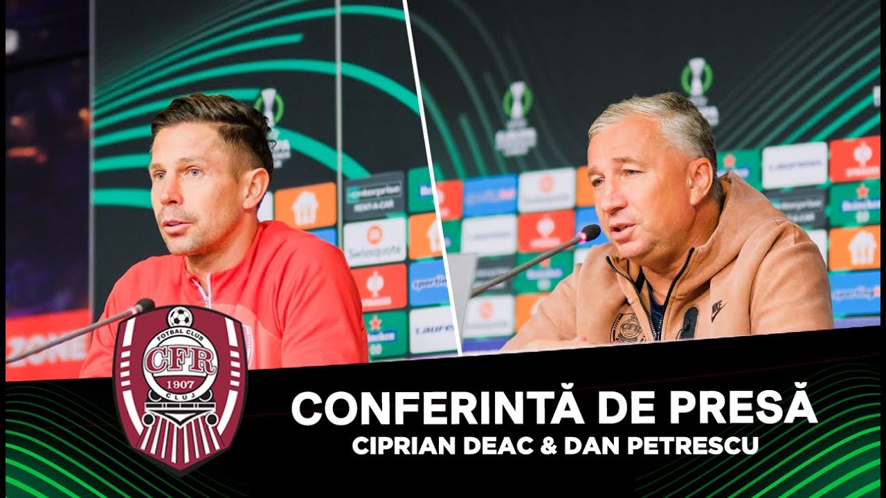 CFR Cluj - Ballkani | Conferință de presă Cipri Deac și Dan Petrescu ...