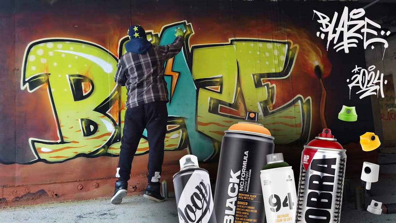 Winter GRAFFITI painting ️ Blaze w. Kismo 2024. - YouTube
