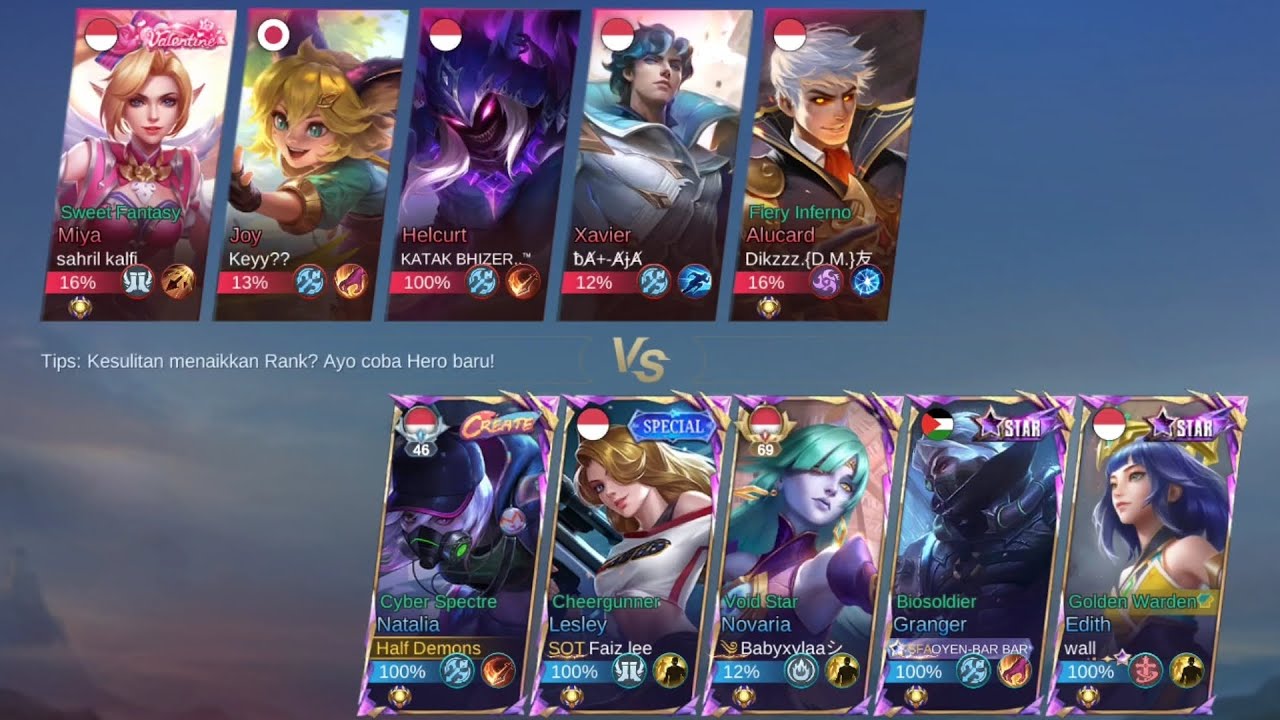 SOLO RANK KE 609 SEASON 34 TIER HONOR | HERO NATALIA | MOBILE LEGENDS ...