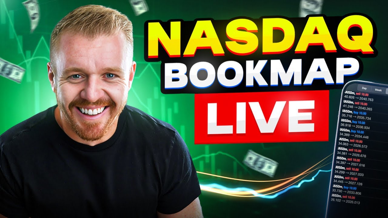 LIVE NASDAQ FUTURES BOOKMAP! - YouTube