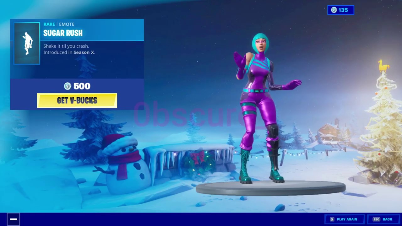 SUGAR RUSH l FORTNITE DANCES/EMOTES - YouTube