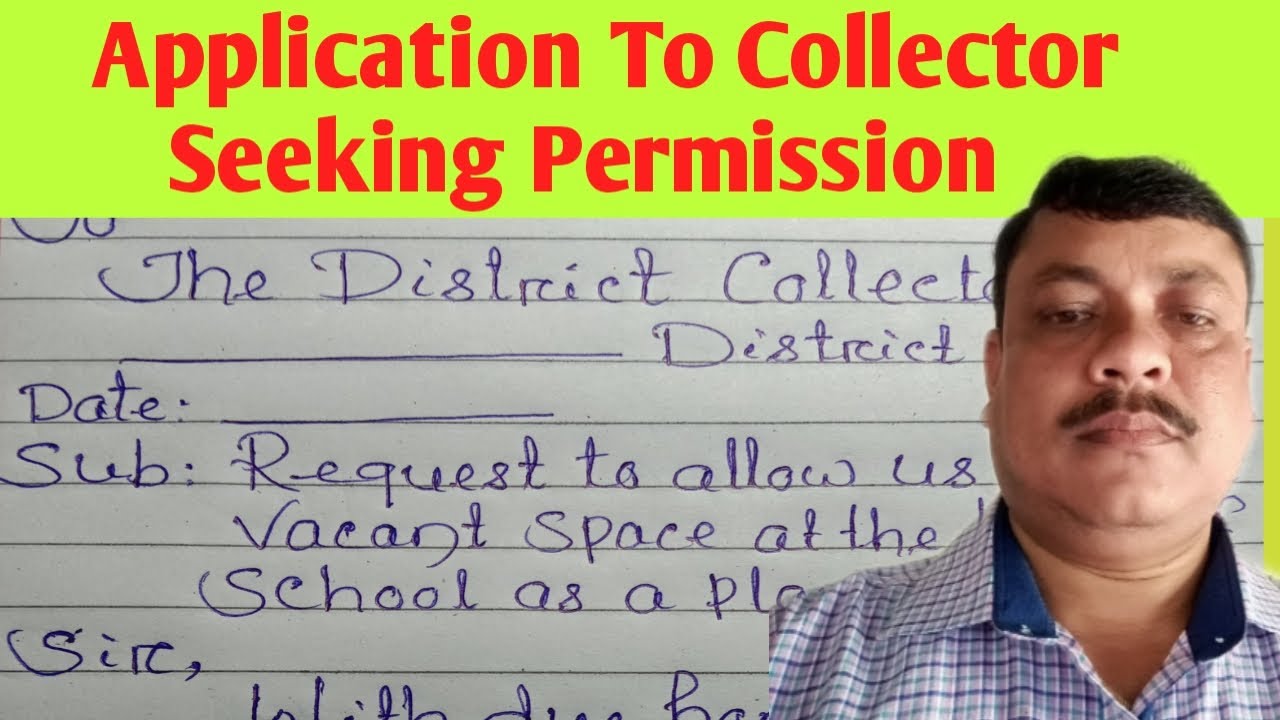 Application To District Collector Requesting To Allow Vacant Space For application-to-district-collector-requesting-to-allow-vacant-space-for