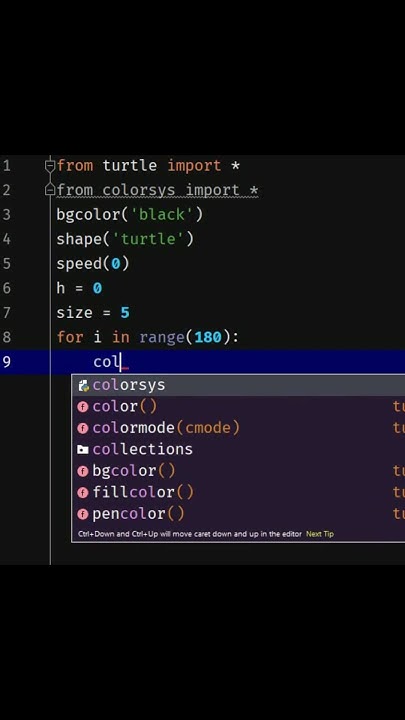 Python Turtle Graphic Design😜😜🥰🥰 Python Coding Status 😍😜 Shorts