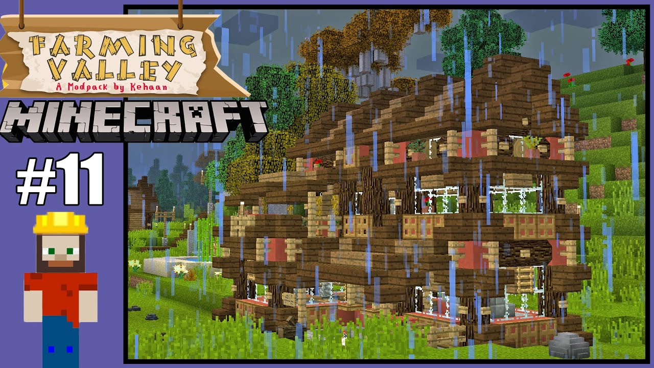 Farming Valley #11 - Minecraft Series - Autumn Starts & Cafe Build ...
