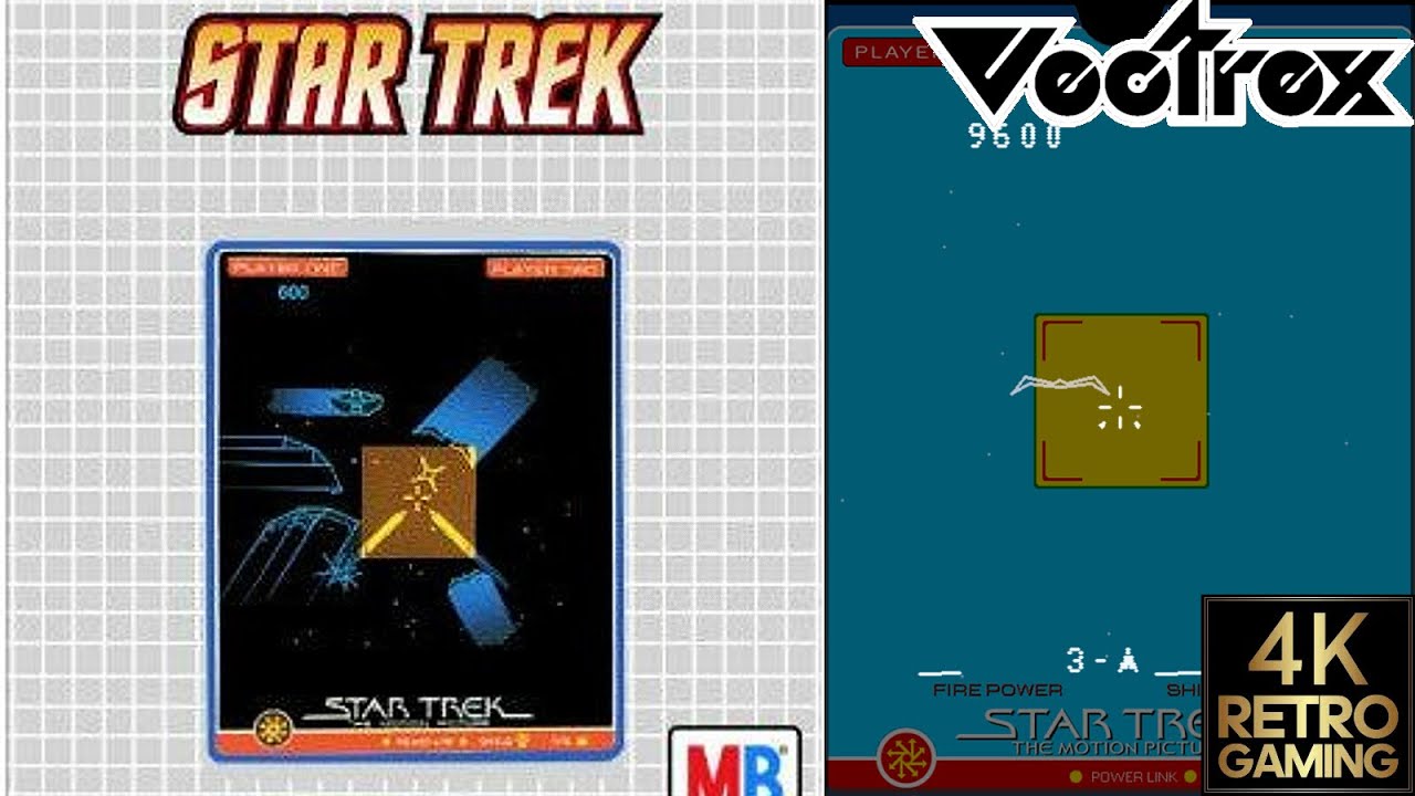 Star Trek Vectrex 4k Gameplay - YouTube