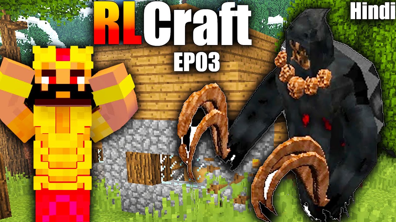 I Got Attacked in My New Base || RL Craft Minecraft Modded EP03 Hindi ...
