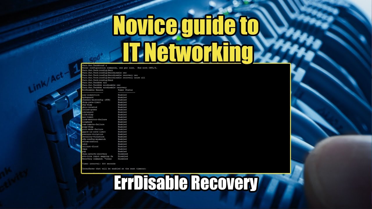 Never Stay Down: Cisco Best Practices for Errdisable Recovery - YouTube