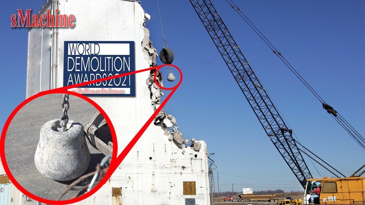 #10 Extreme Dangerous Building Demolition By Wrecking Ball Steel ...