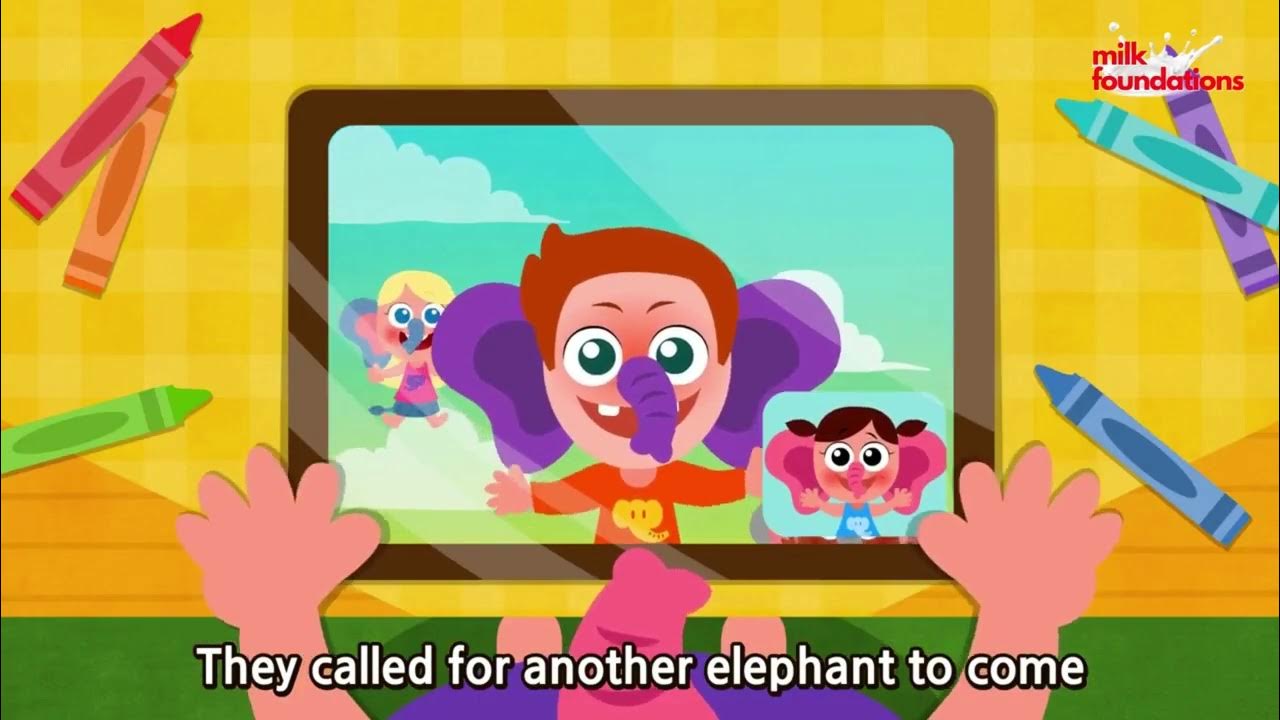 One Elephant Went Out To Play | Elephant song | Animal Song | Nursery ...