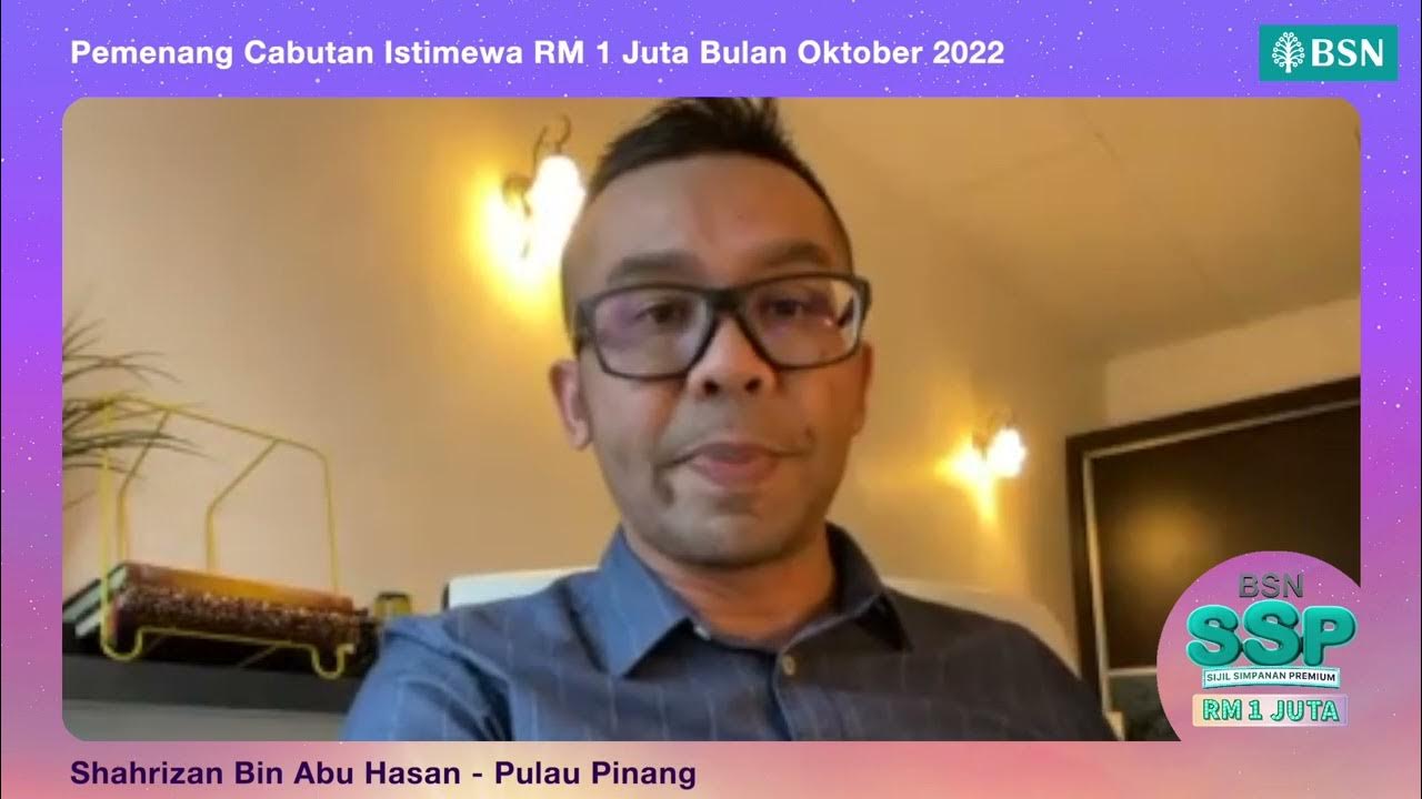 Pemenang Cabutan Istimewa BSN SSP bulan Oktober 2022 - YouTube