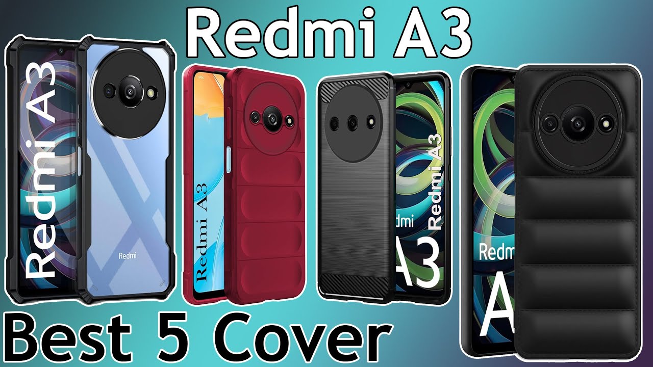 Redmi A3 2024 Best Back Cover Case Pouch Transparent Back Leather ...