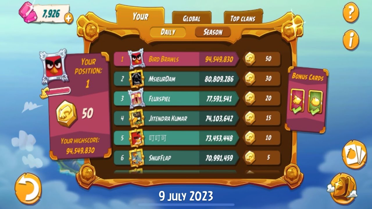 Angry Birds 2 Mighty Eagle Bootcamp - MEBC | Bonus Terence & Leonard ...