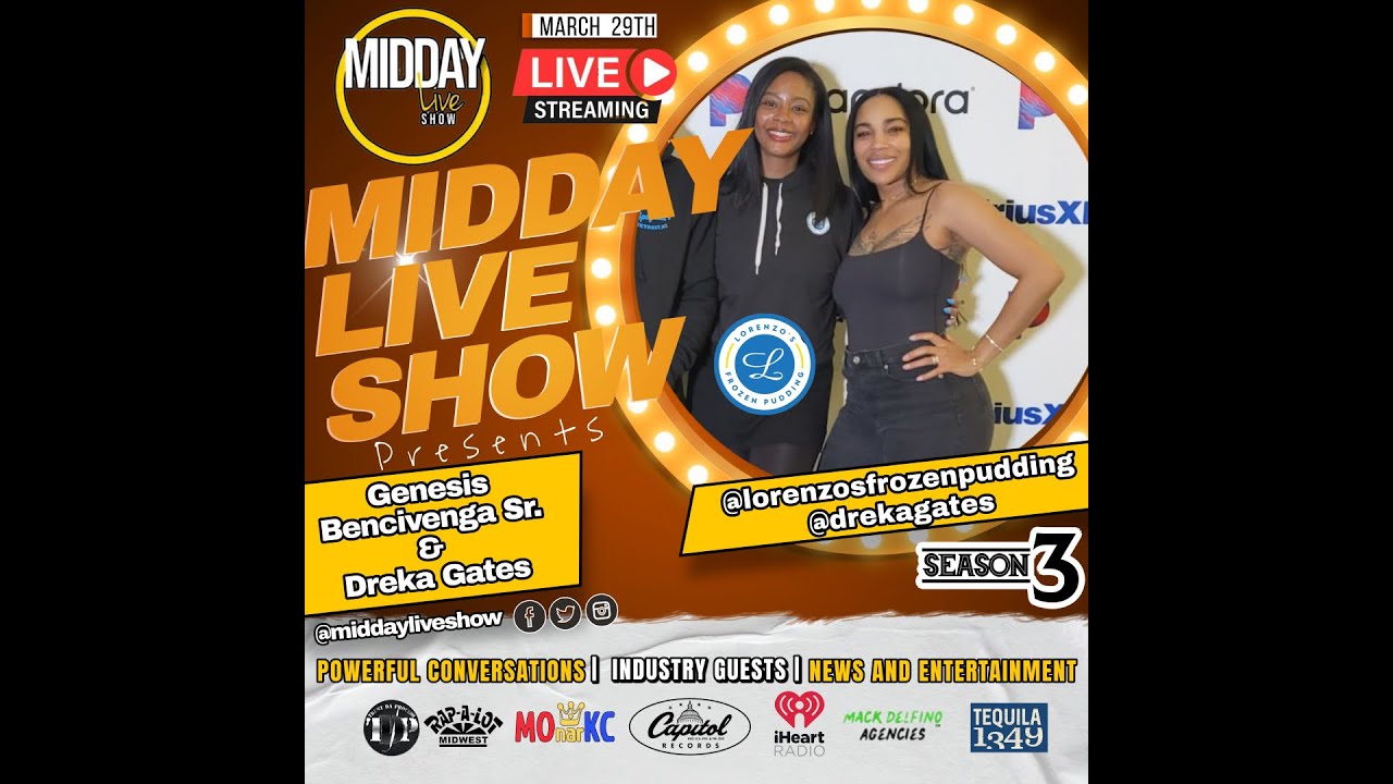 The Midday Live Show with Special Guests Lorenzo's Frozen Pudding ...