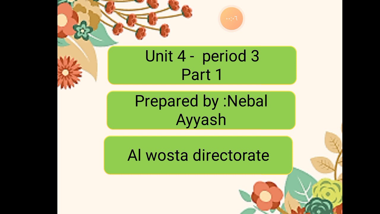 7th grade Unit 4 - period 3 (part 1 ) - YouTube