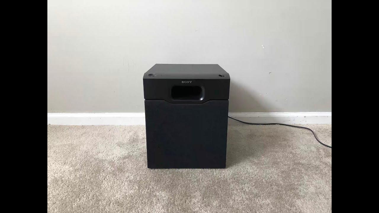 Sony SA-WMSP1 Home Theater Powered Active Subwoofer - YouTube