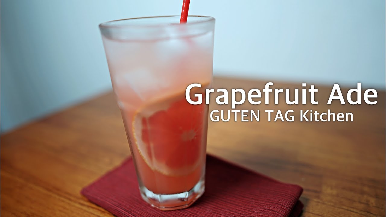 자몽 스파클링 에이드 Grapefruit sparkling Ade - YouTube