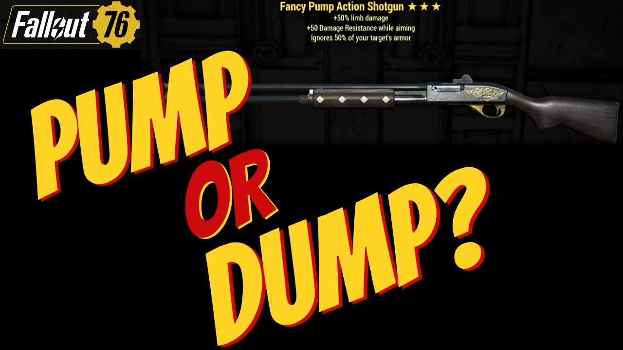 Fallout 76 - The Fancy Pump Action Shotgun - YouTube