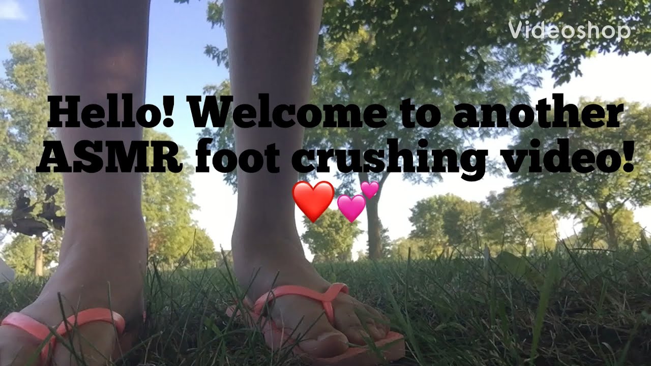 Asmr foot crushing - YouTube