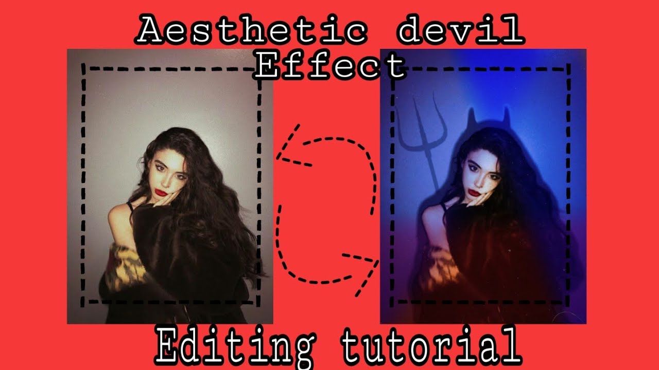 how to make a fake shadow devil | picsart editing tutorial | anne ...