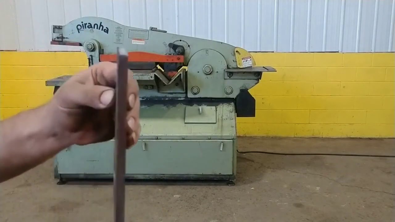 8069220 Piranha P90 Iron Worker - YouTube