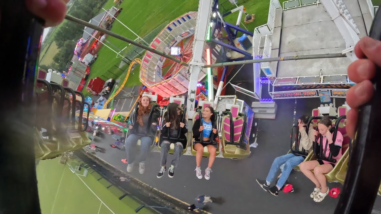 Wipeout- (Noel Cullen) onride Lammas Fair Ballycastle August 2024 - YouTube