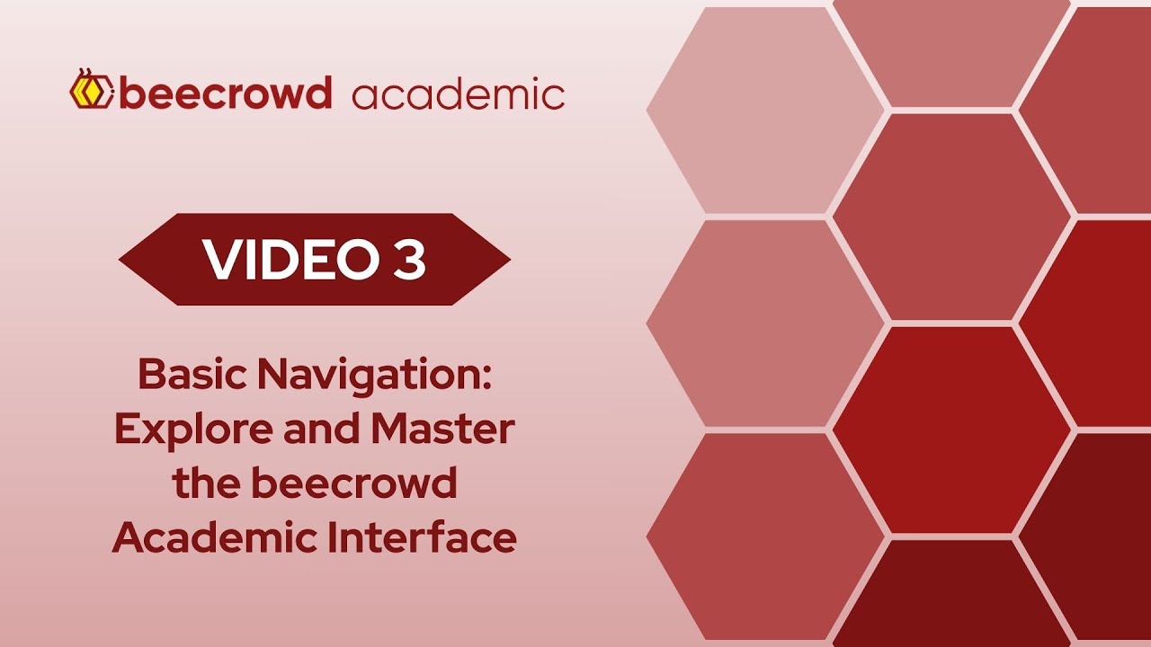 [EN-US] beecrowd Academic - Video 3 - Basic Navigation - YouTube