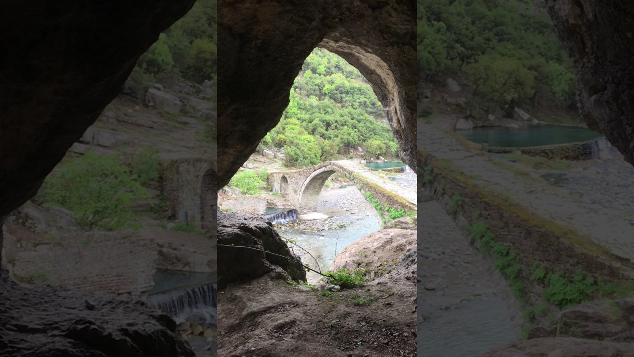 Ura e Kadiut (Kadiu's Bridge), Banjat e Benjes (Thermal Baths), Permet ...