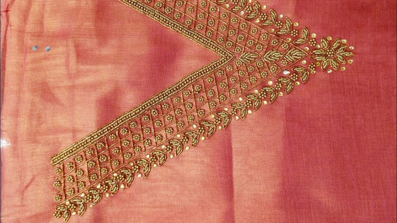 khatli work hand embroidery designs 🪡 nedal work kadhai designs video ...
