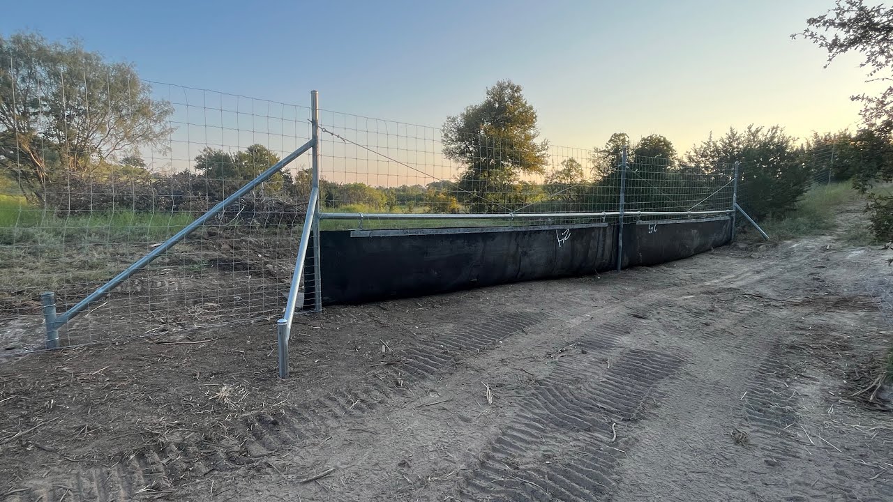 High fence water gap. - YouTube