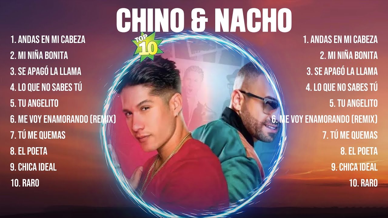 Chino & Nacho Grandes Exitos - 10 Canciones Mas Escuchadas - YouTube