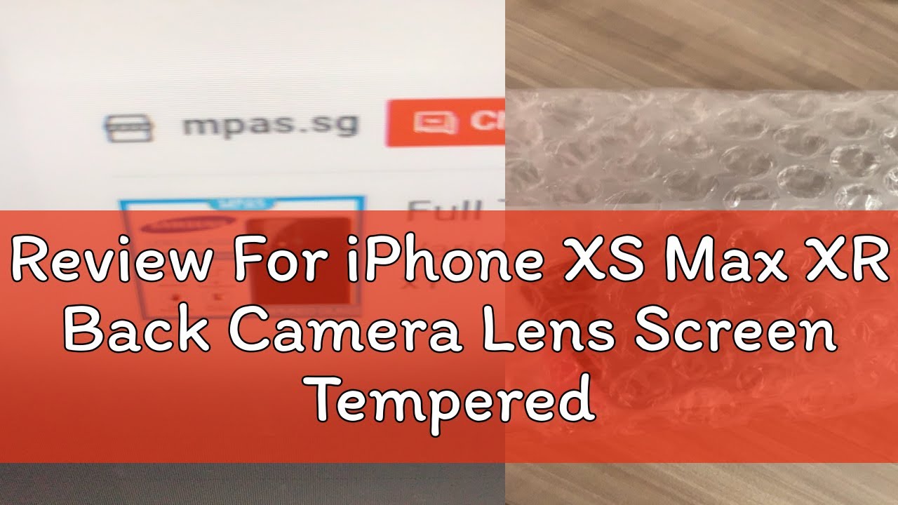Review For iPhone XS Max XR Back Camera Lens Screen Tempered Glass ...