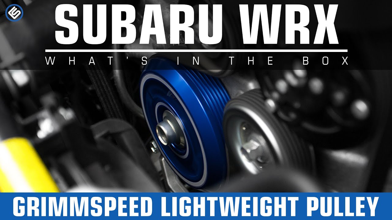 GrimmSpeed Lightweight Pulley - 2015 Subaru WRX Install/Review - YouTube