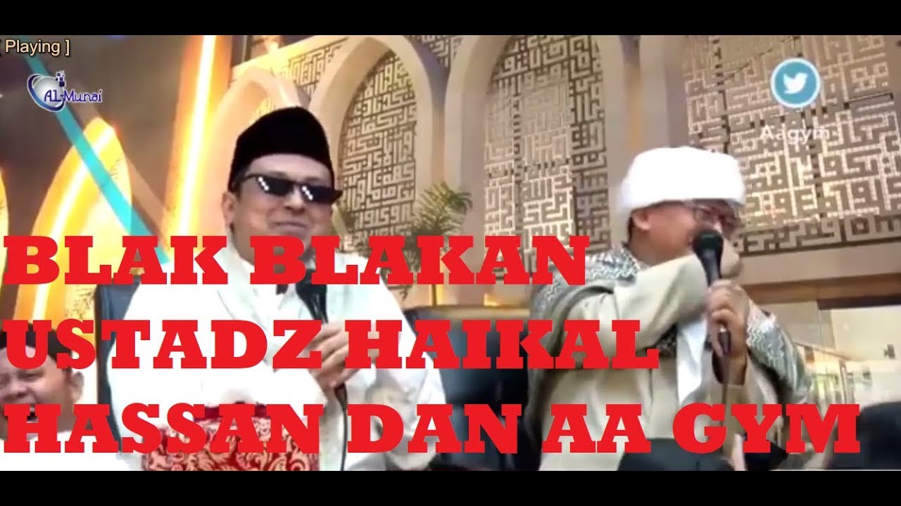 USTADZ HAIKAL HASSAN DAN AA GYM, LUCUNYA USTADZ HAIKAL #aagym # ...