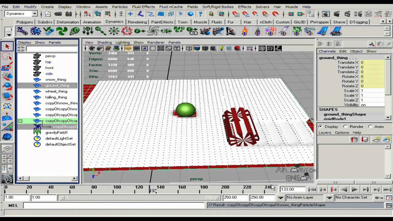 tutorial - make snow prints in MAYA part 2 - YouTube